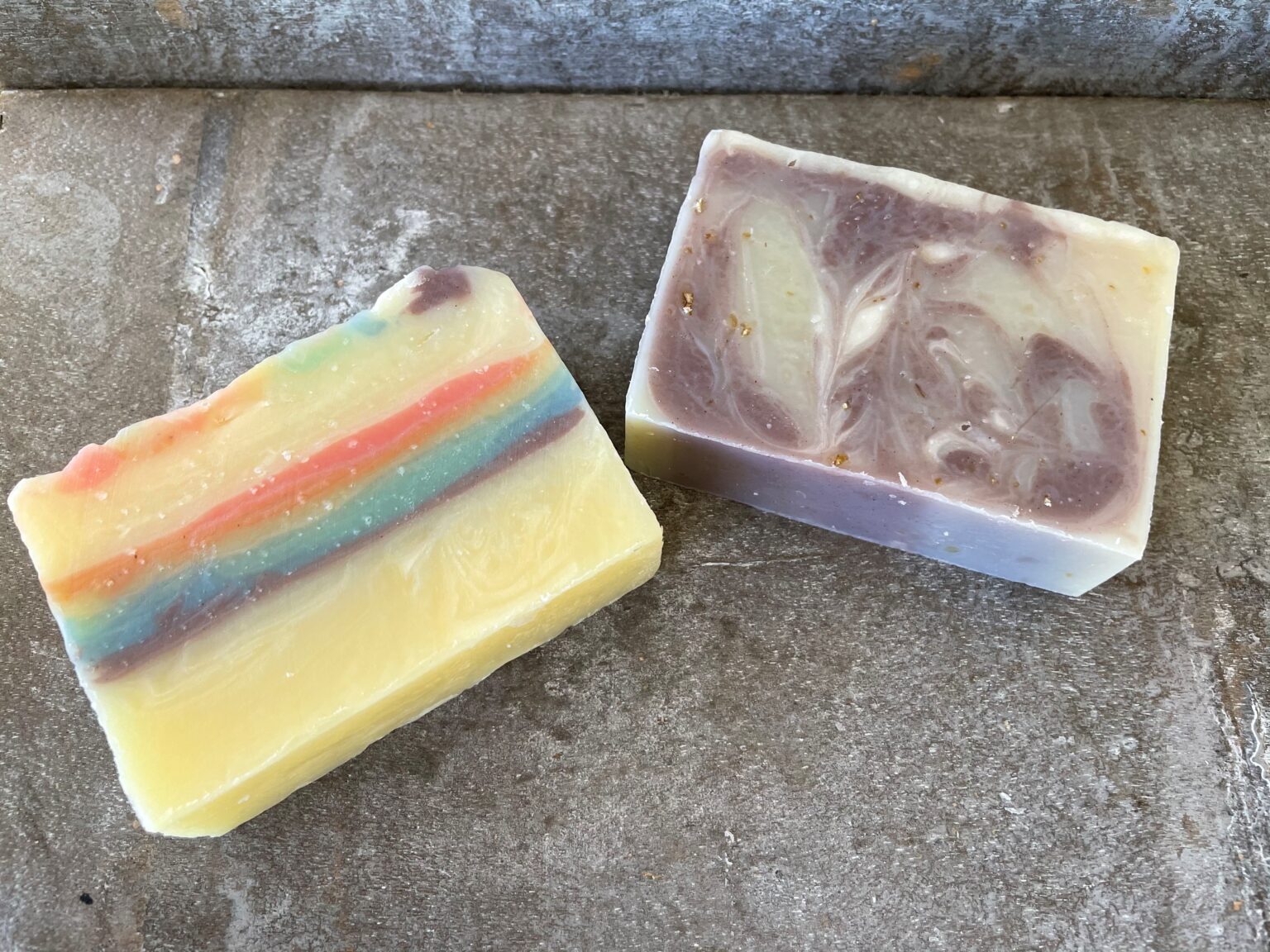 Hawaiian Rainbow Soap Set with Hawaiian Beeswax Salve and Lip Balm ...