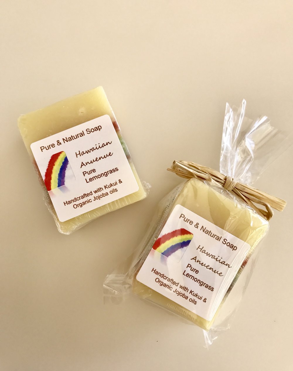 Mini Hawaiian Anuenue Rainbow Bar Fresh Lemongrass And Lemon 2oz Pualani Soap Hawaii