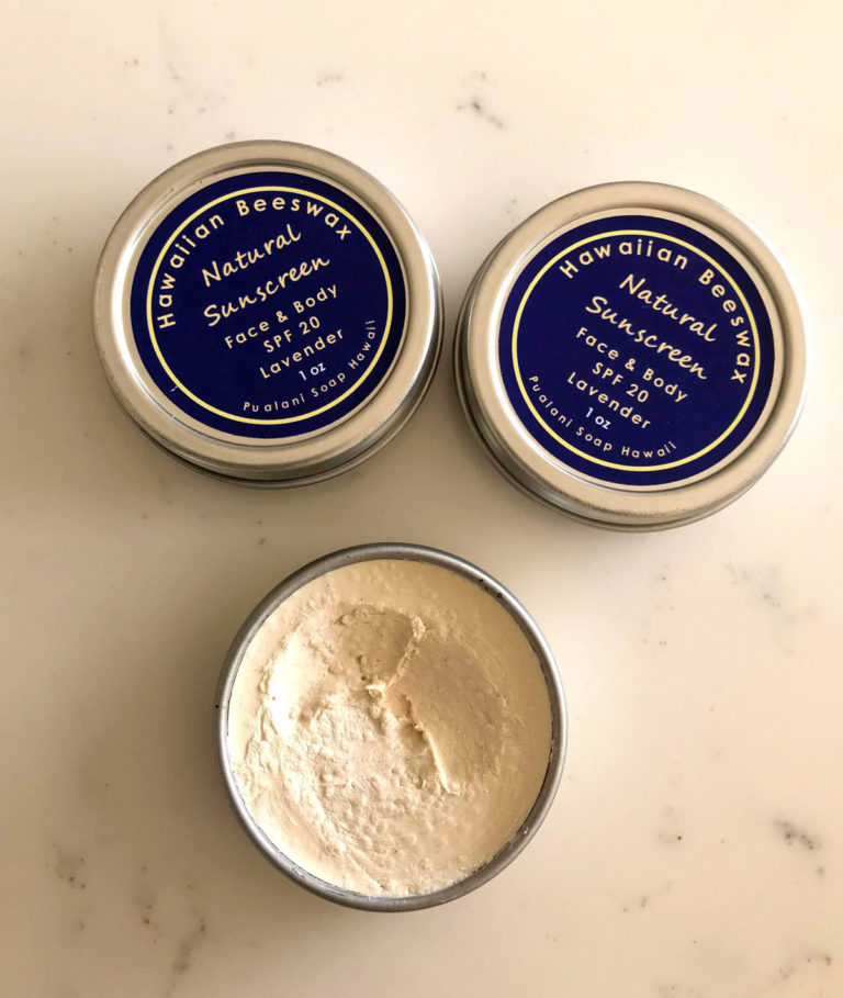 Hawaiian Beeswax Natural Sunscreen for Face & Body (20 SPF) All natural ...