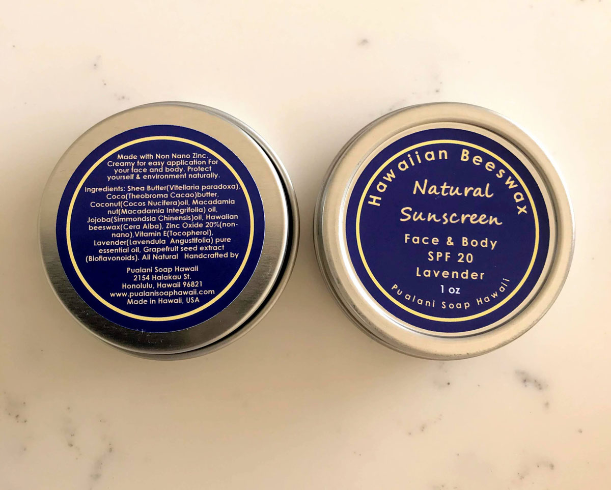 Hawaiian Beeswax Natural Sunscreen for Face & Body (20 SPF) All natural ...